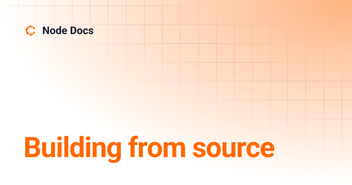 Building from source | Node Docs