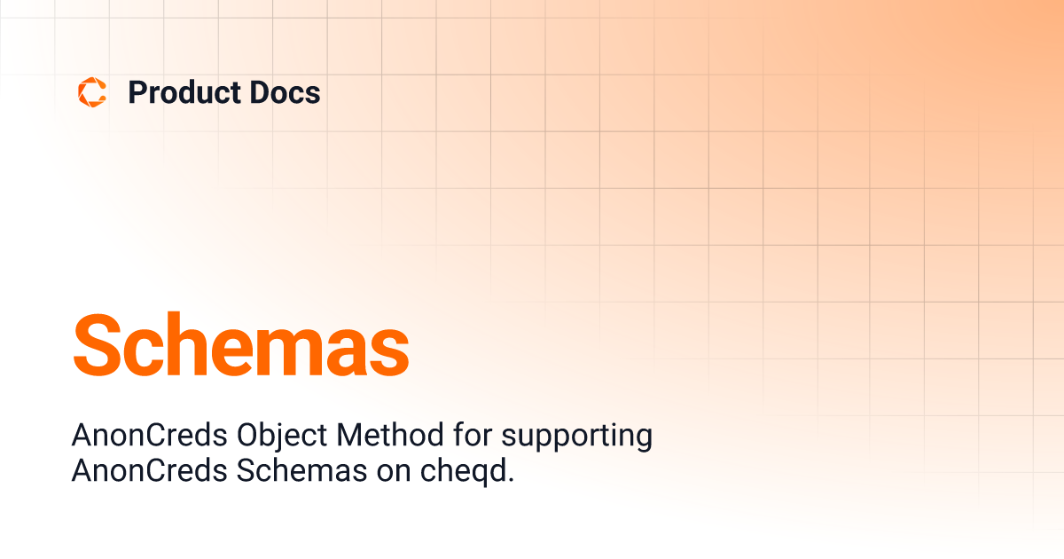 Schemas | Product Docs