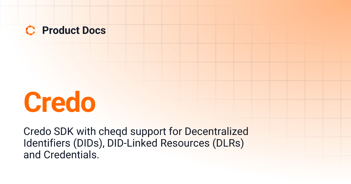 Credo | Product Docs
