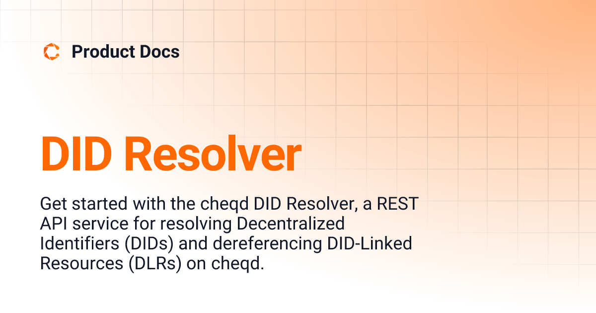 DID Resolver | Product Docs